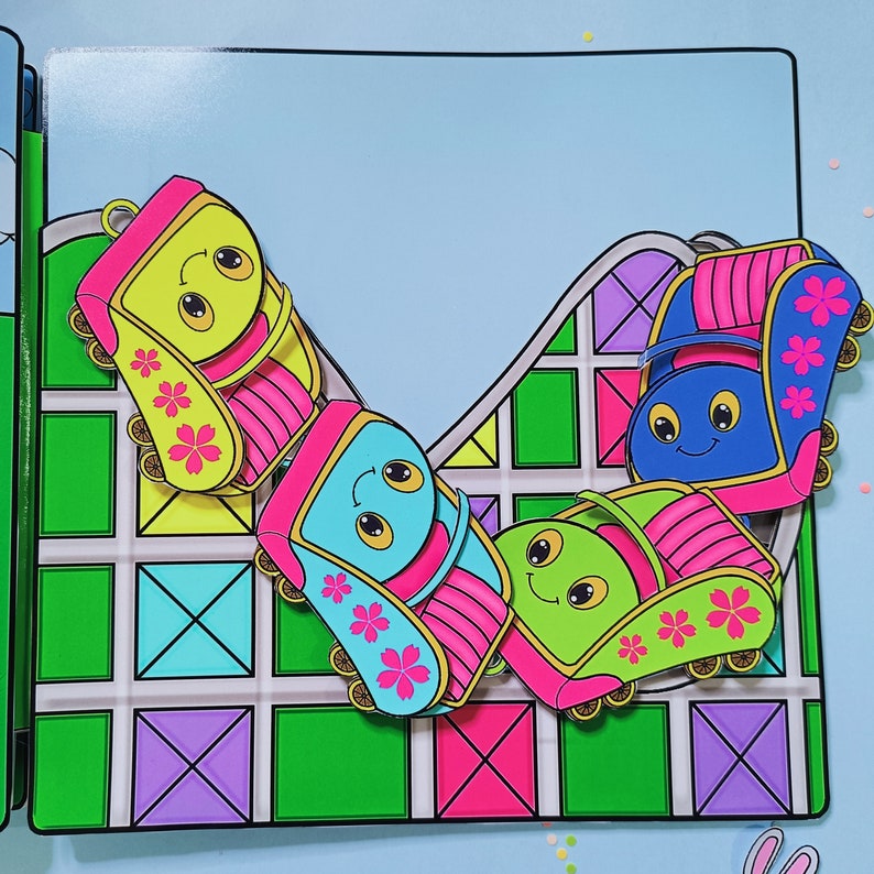 Printable Paper Fun Fair Cute Animal Busy Book Kit for Kids. Preschool ...