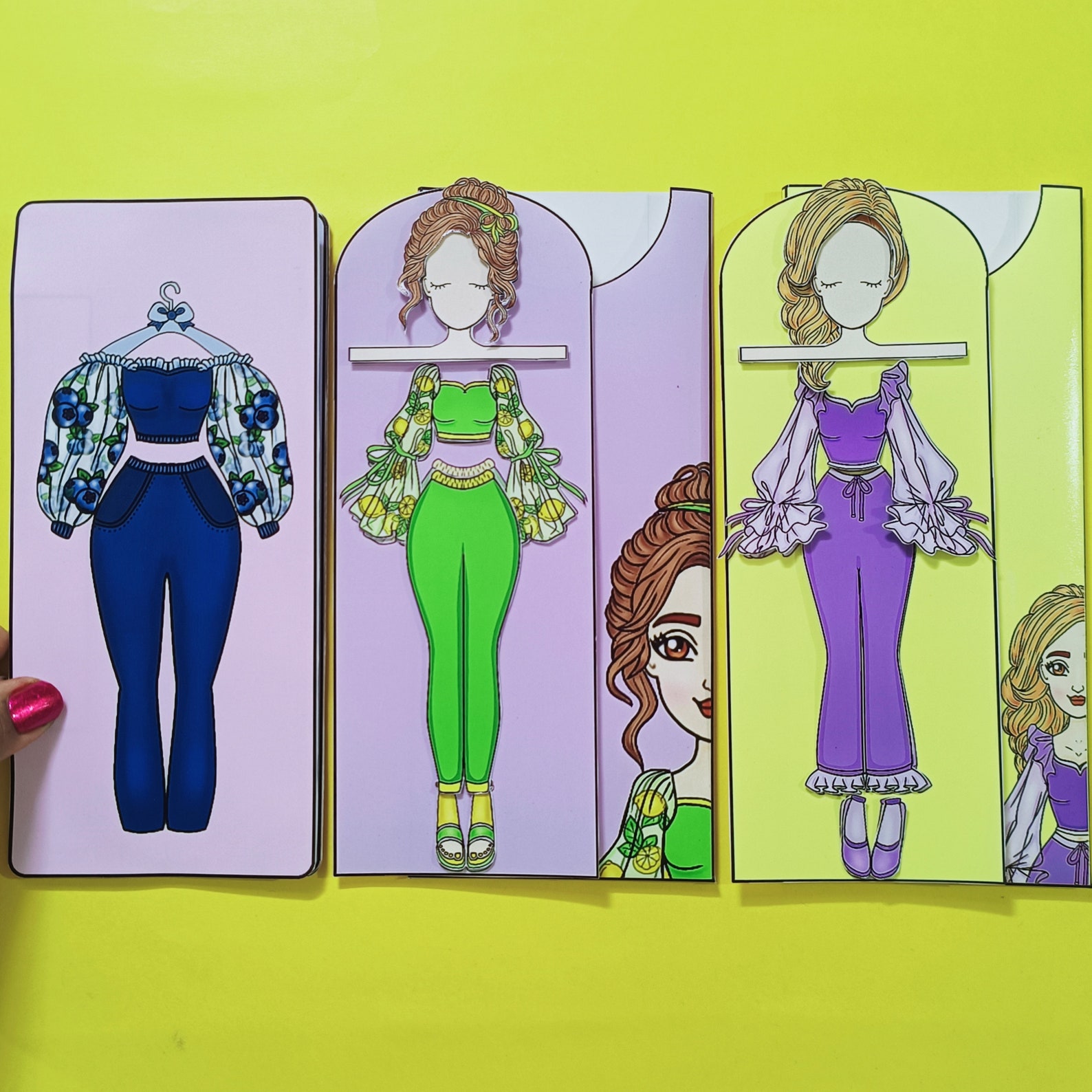 Printable Paper Doll Outfit, Dressup, Clothes Busy Book Activities ...