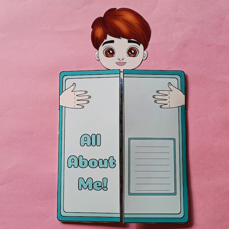 Paper Printable Doll Crafts, All About Me for Kids Printable Template ...