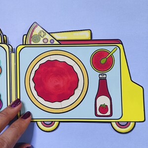 Pizza Shop Toy Activitie. Printable Pretend Play Pizza: Scissors Skills ...