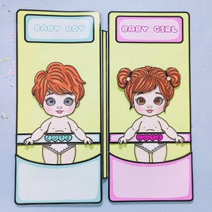 Printable Paper Dolls: Baby Clothes Outfit Kit (digital Download) - Etsy