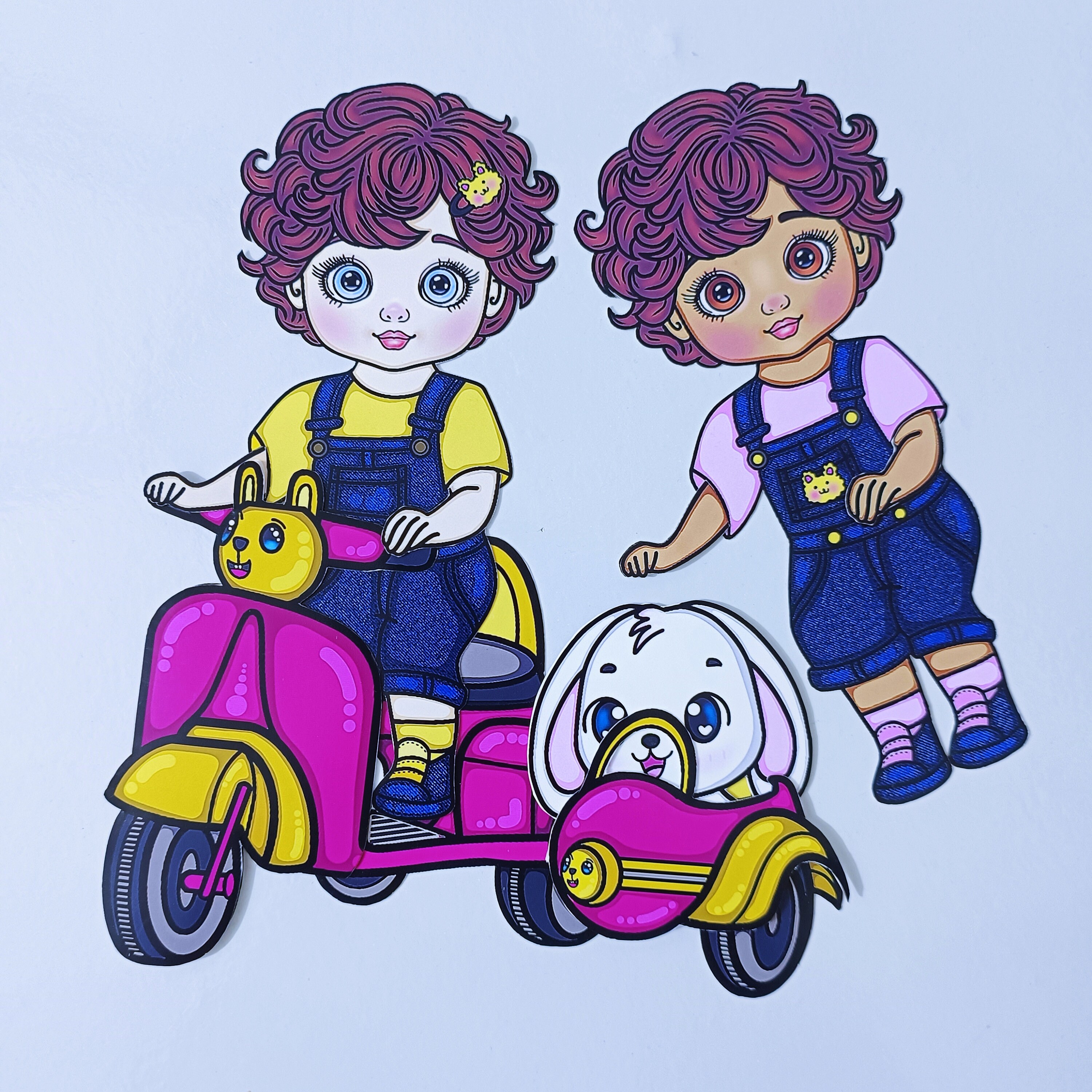 Printable Project Paper Little Baby Motorcycle Toy Kit for Kids. Kids ...