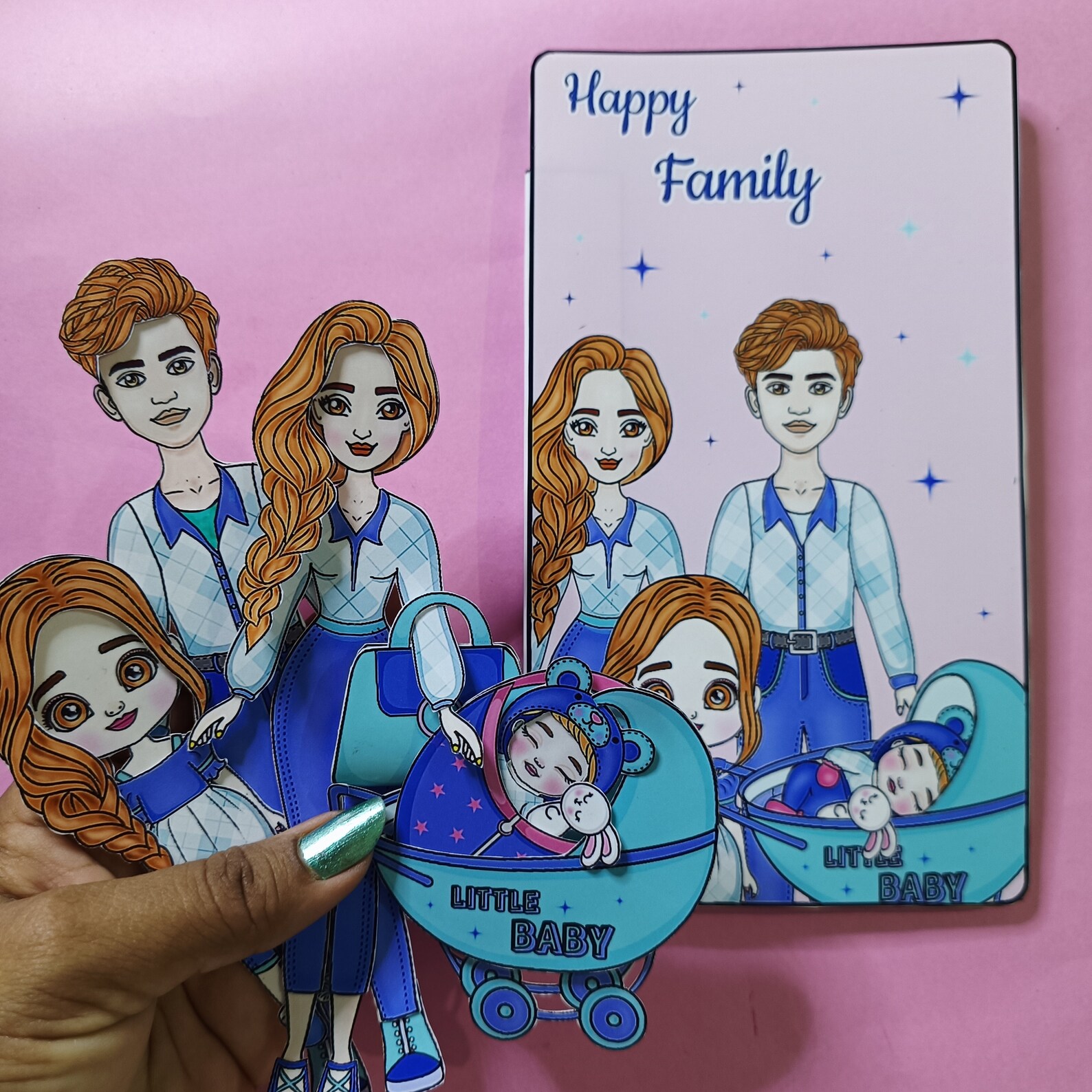 Printable Family Baby Dolls Busy Book for Kids, Preschool Games ...