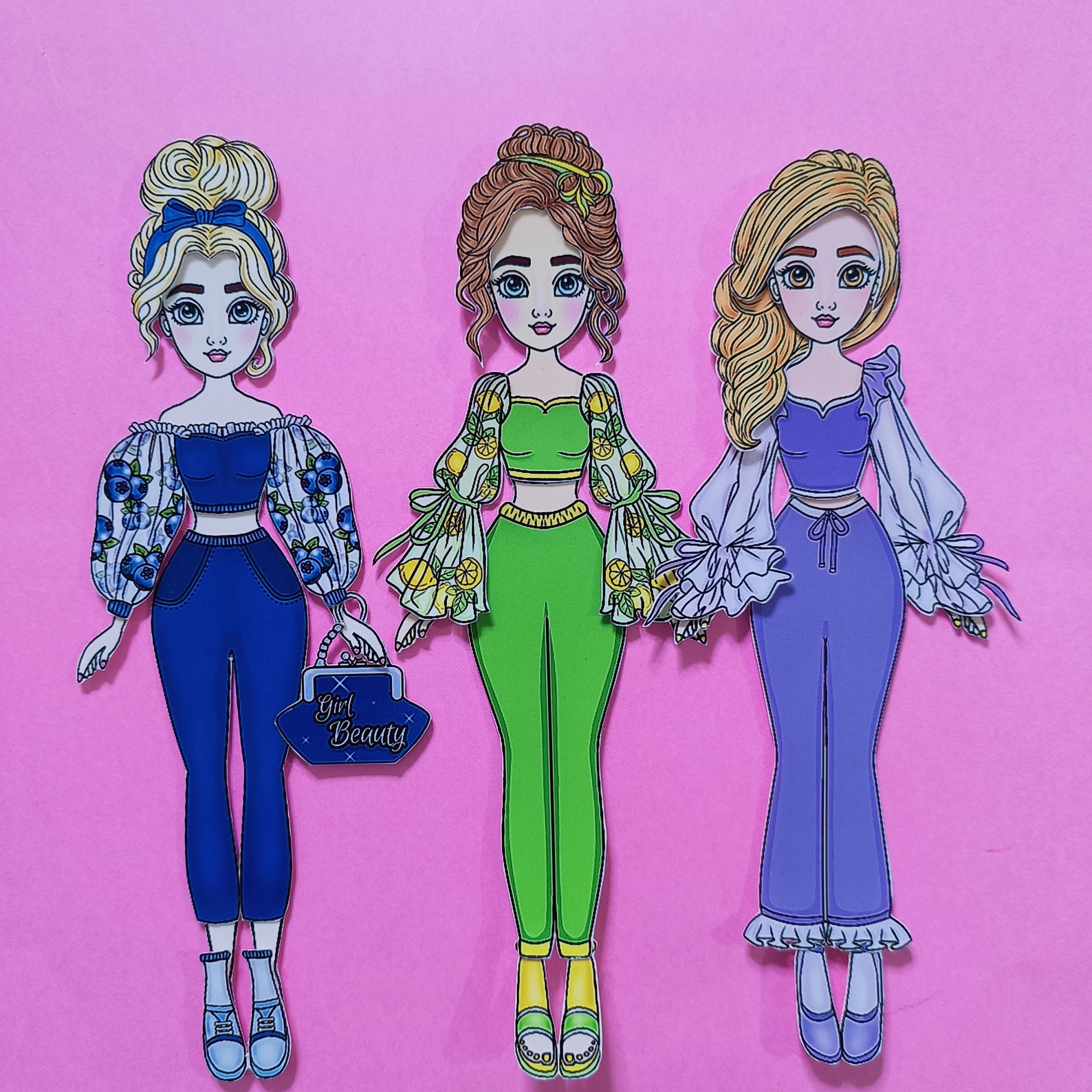 Printable Paper Doll Outfit, Dressup, Clothes Busy Book Activities ...