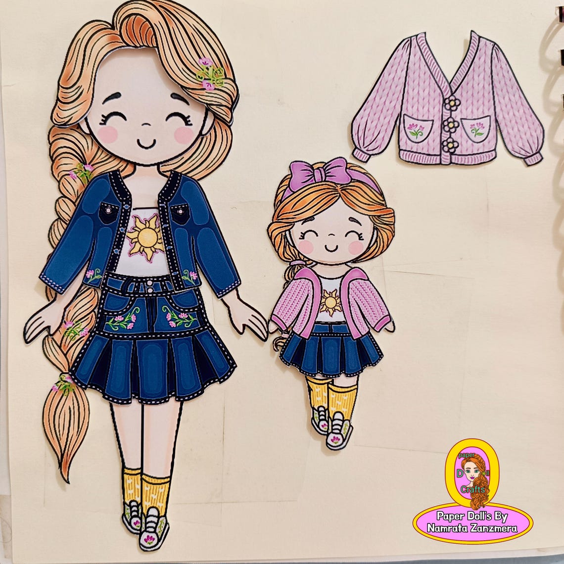 Printable Paper Doll Dress-up Kit: Kids' Activity Book (PDF Pattern) - Etsy