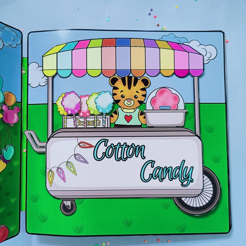 Printable Paper Fun Fair Cute Animal Busy Book Kit for Kids. Preschool ...