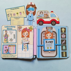 Hospital Busy Book Printable Paper,activities for Fun and Learning,kit ...