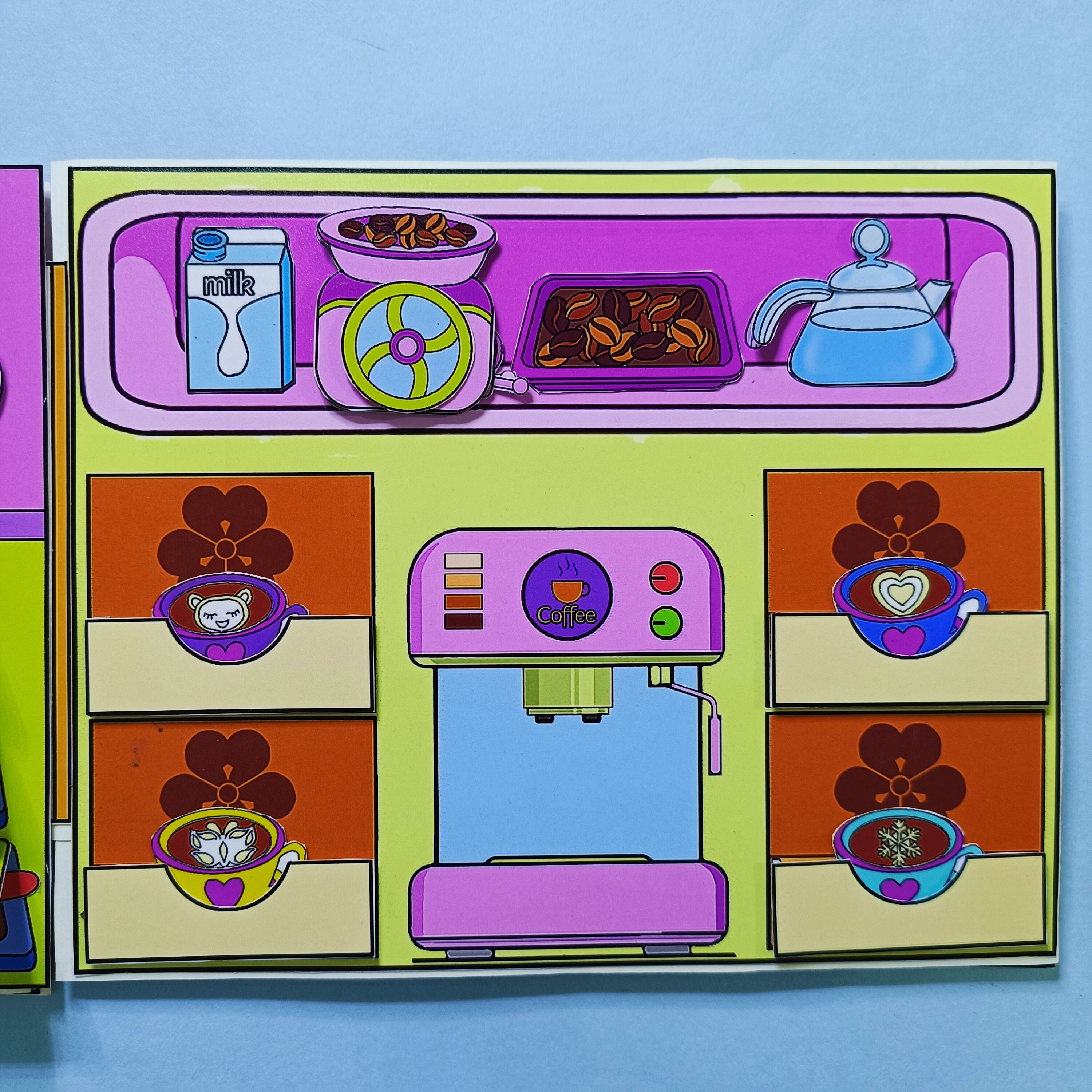 Coffee Shop Paper Dolls: Printable Barista Playset (digital Download ...