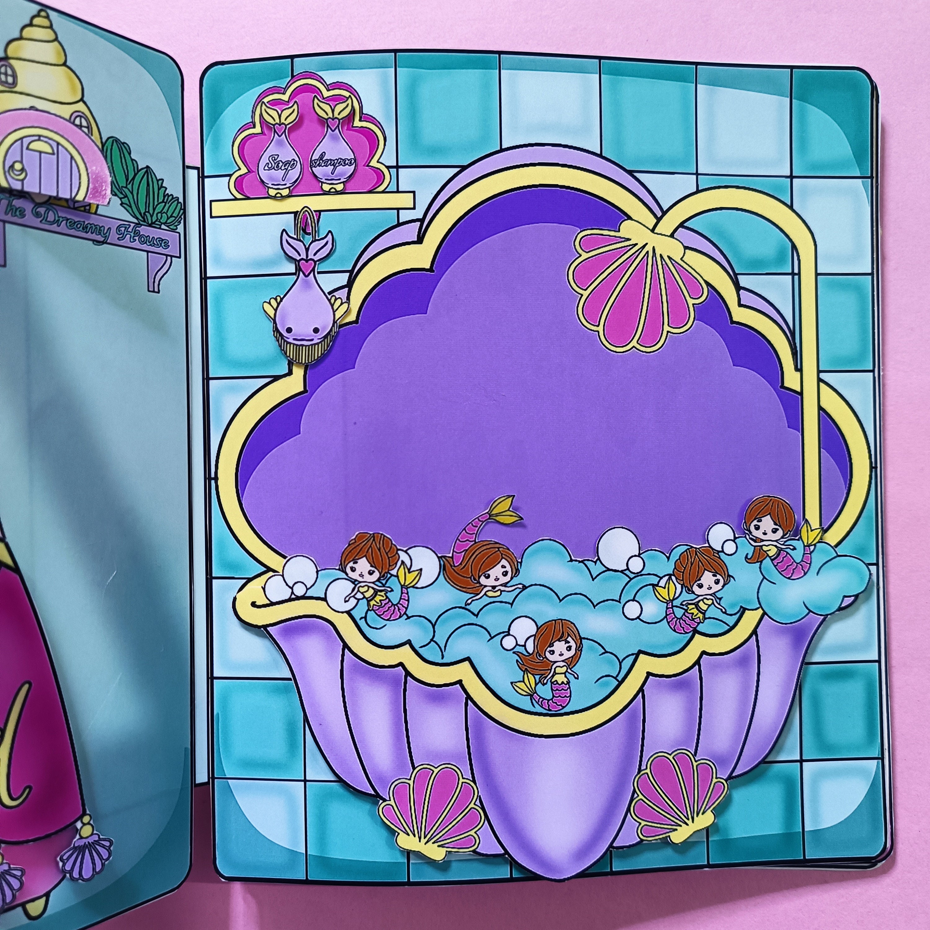 Printable Mermaid Doll House, Makeup Kit ,paper Crafts Busy Book ...