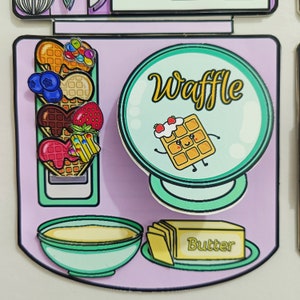 Paper Printable Waffle Shop Book Kit for Kids. Kids Preschool Games ...