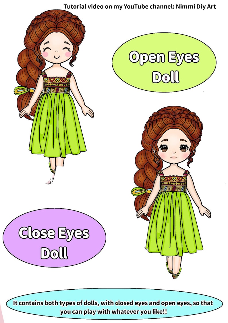 3D Pottery Dollhouse: Printable Paper Doll Activity Book (PDF Download ...