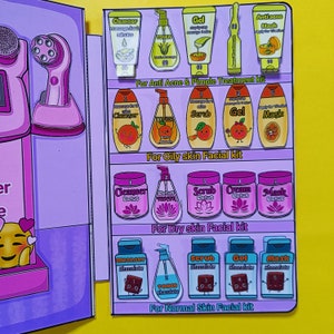 Printable Paper Doll Spa Kit: Skincare Salon, Beauty Play (digital ...