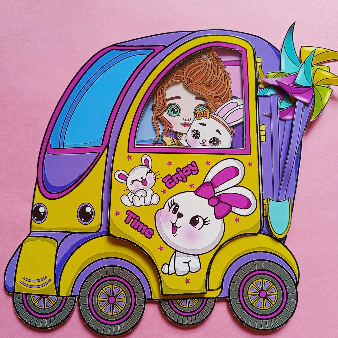 Printable Paper Little Doll & Pet Car Toy Crafts for Creative Playtime ...