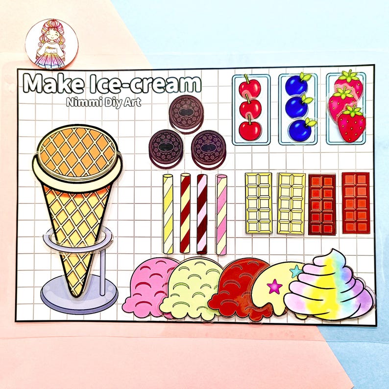 Ice-cream Decoration : DIY Craft Kit (digital Download) - Etsy