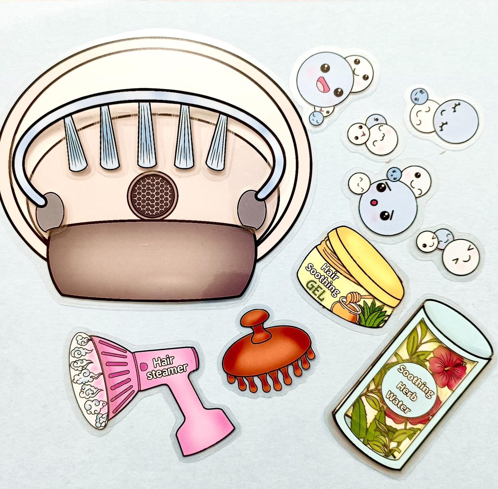 Hair Spa Paper Doll: DIY Craft Kit (digital Download) - Etsy