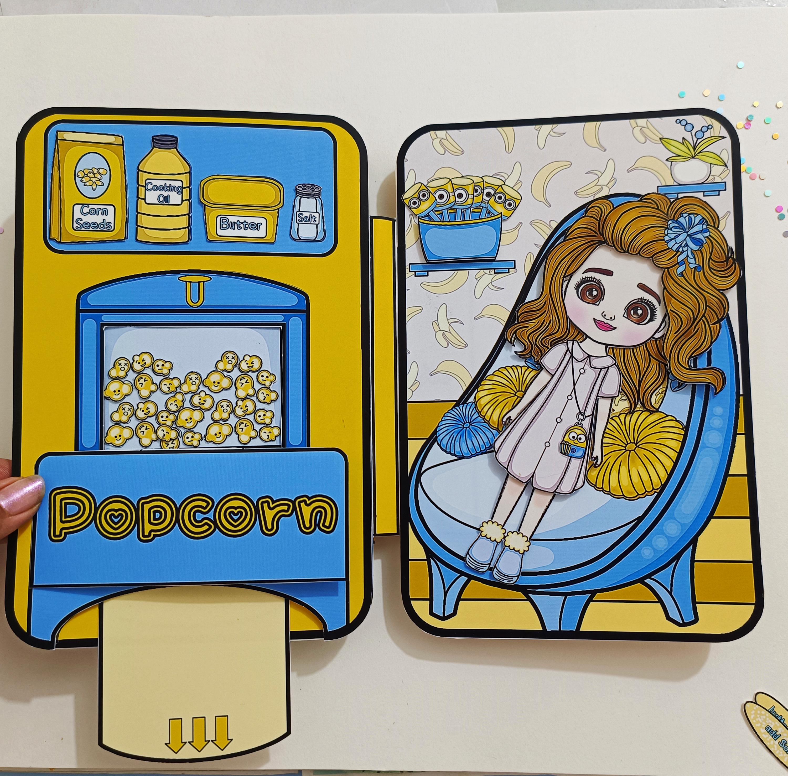 Printable Project Paper Minion Doll House for Kids Busy Book. Gift for ...