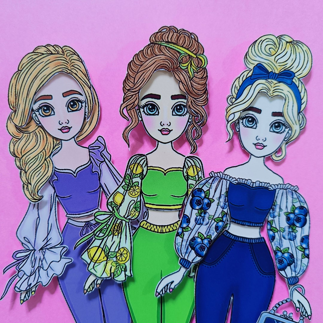 Printable Paper Doll Outfit, Dressup, Clothes Busy Book Activities ...