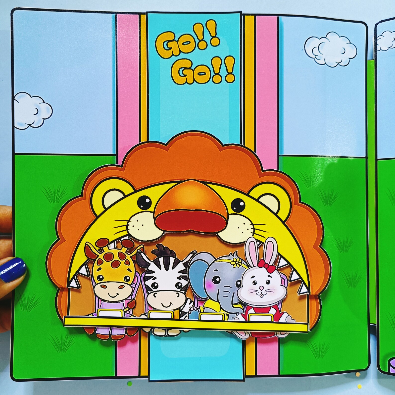 Printable Paper Fun Fair Cute Animal Busy Book Kit for Kids. Preschool ...