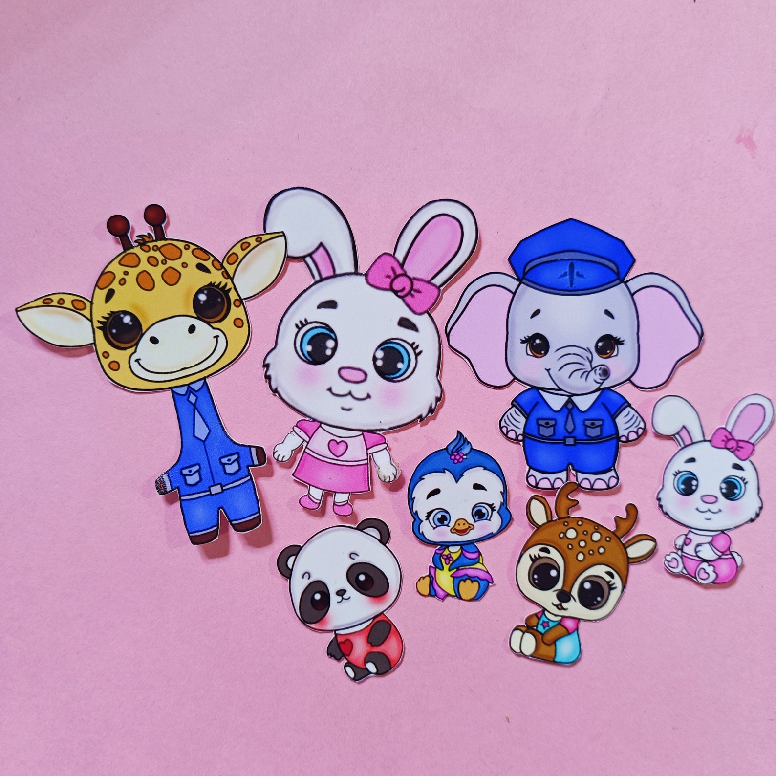 Printable Paper Airport,& Airplane Cute Animals Busy Book for Kids ...