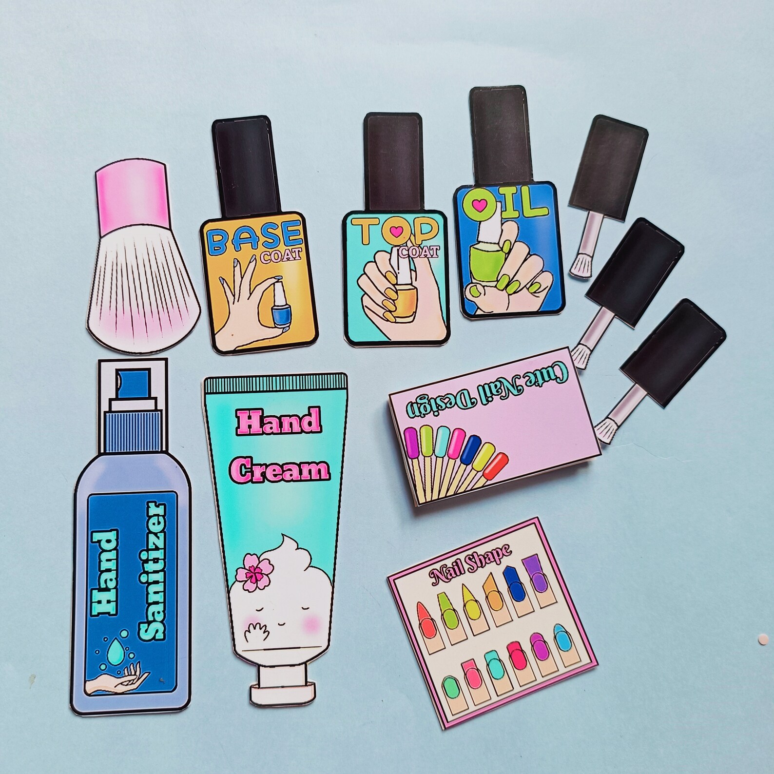 Nail Salon Paper Doll Printable Kit: Kids' Activity Book (digital ...