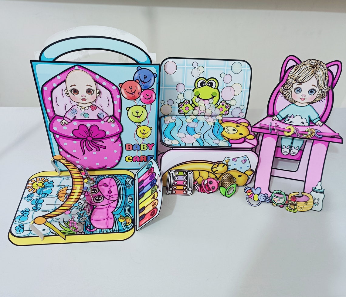 Printable Paper Dolls Clothes Kit: Baby Dress-up Activity (digital ...