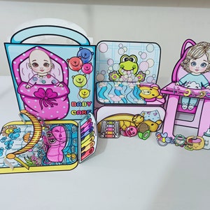 Printable Paper Dolls Clothes Kit: Baby Dress-up Activity (digital ...