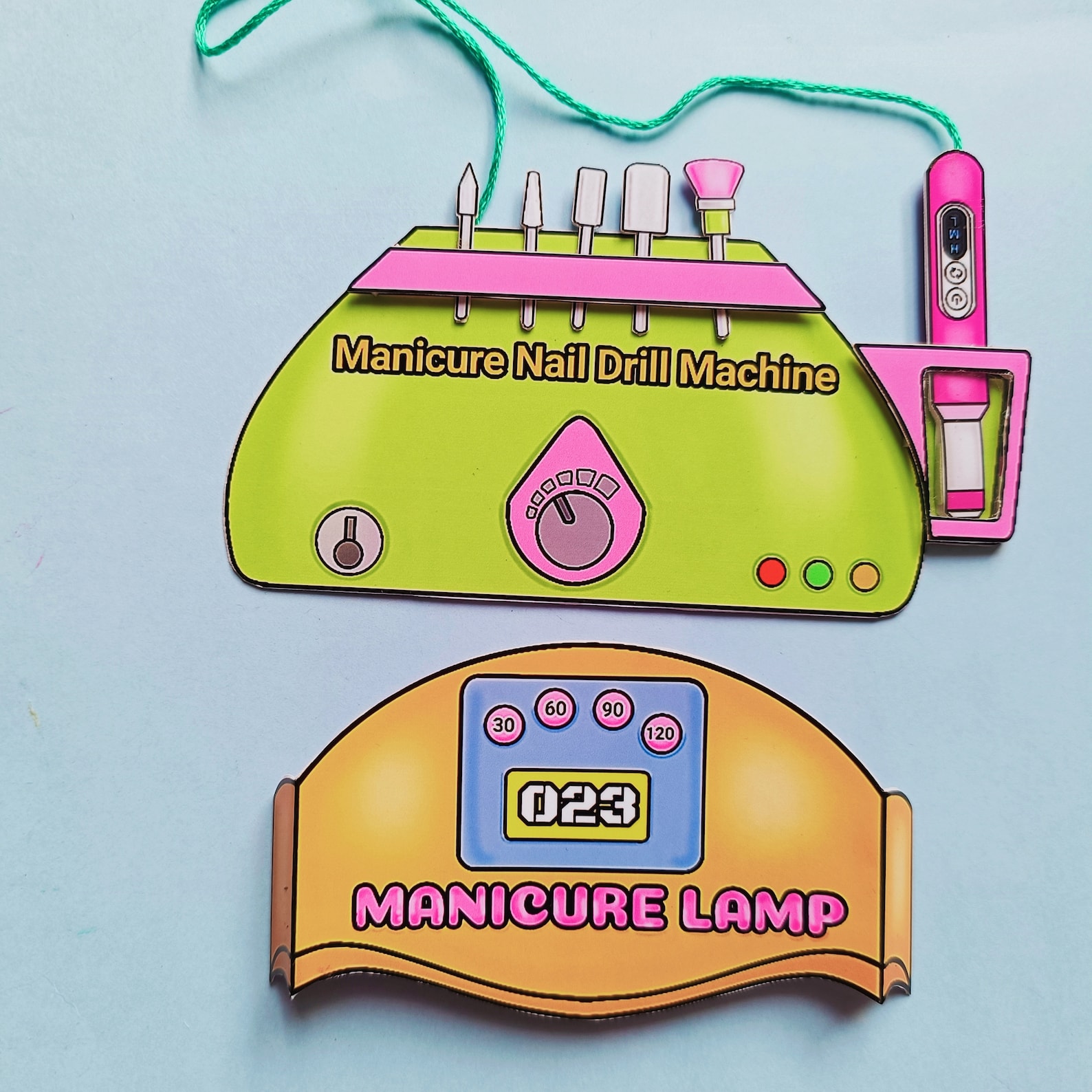 Printable Paper Doll Nail Art Kit Book for Kids Activities Project. Kit ...