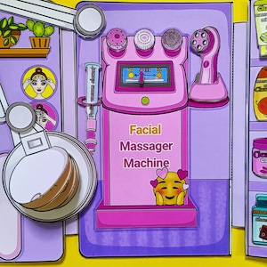 Printable Paper Doll Skin Care, Facial Beauty Salon. Template for ...