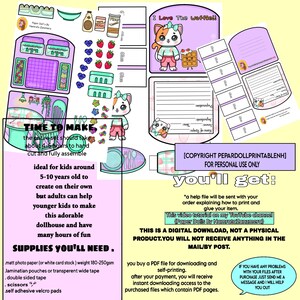 Printable Waffle Shop Book Kit: Kids Pretend Play (digital Download) - Etsy