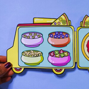 Pizza Shop Toy Activitie. Printable Pretend Play Pizza: Scissors Skills ...