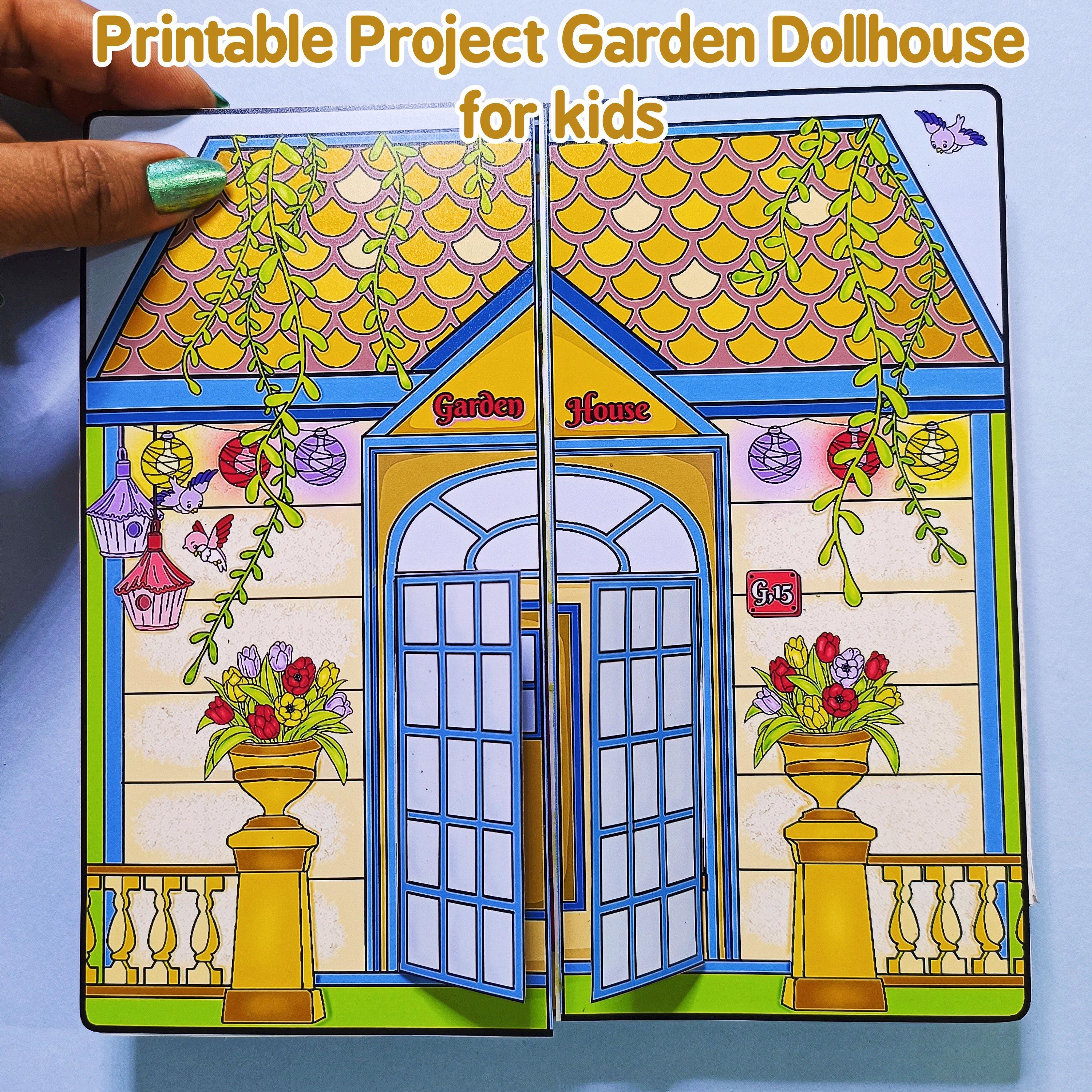 Printable Garden Dollhouse Busy Book for Kids, Preschool Games, Toddler ...