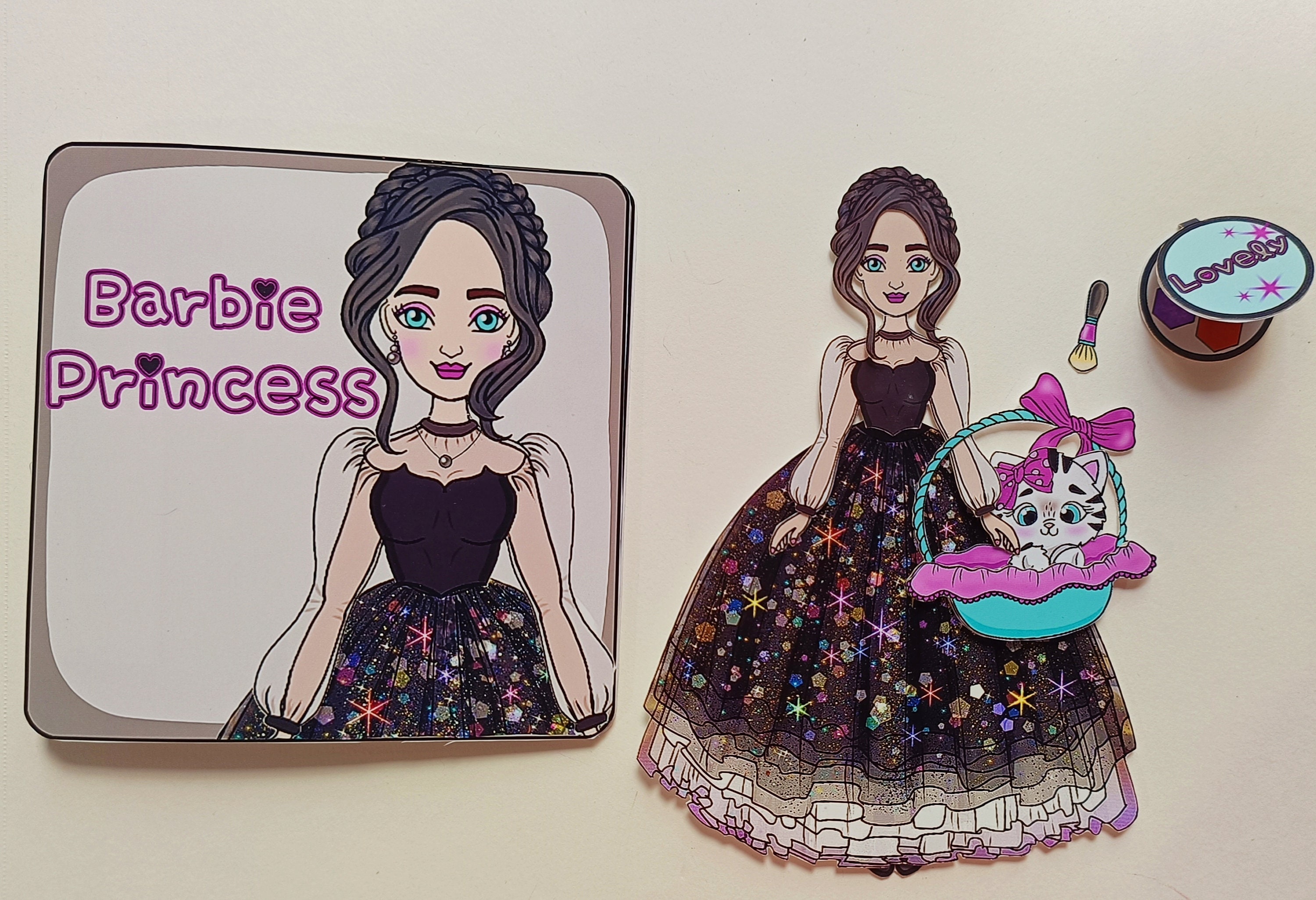 Printable, Busy Book, Barbie Princess Paper Doll Dressup Activities. - Etsy