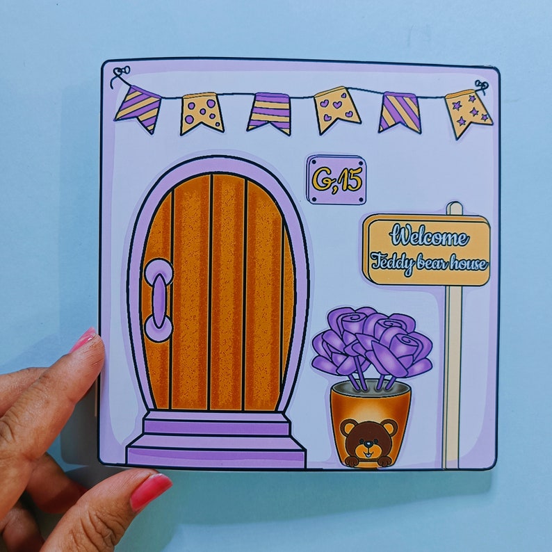 Printable Paper Teddy Bear House: DIY Kids Activity (digital Download ...