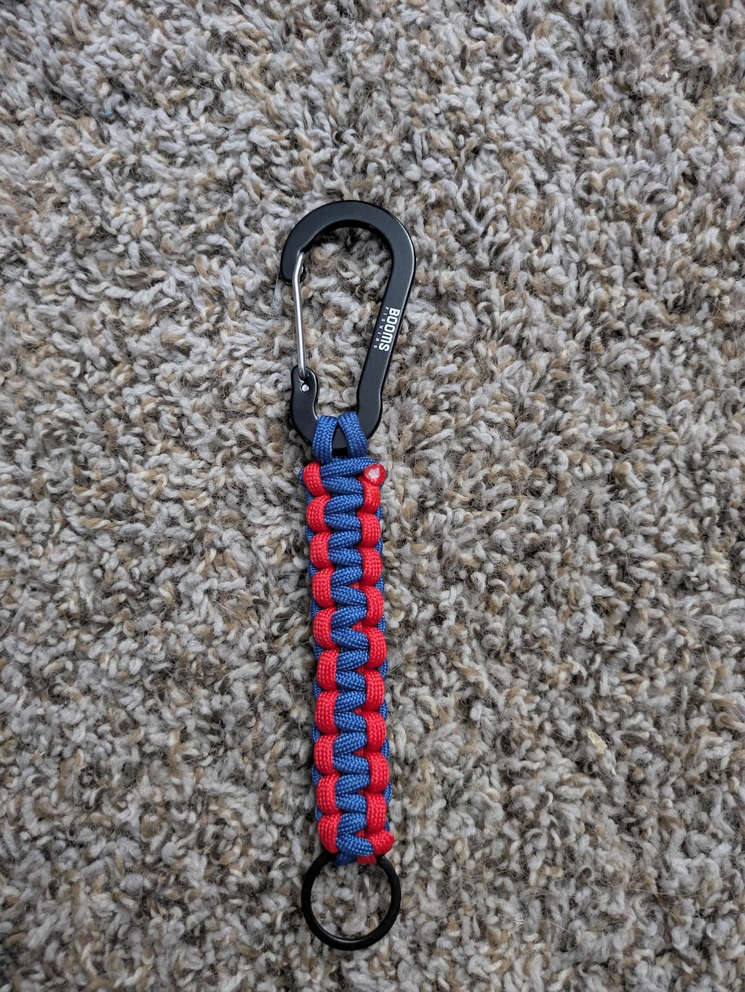 550 Double Color Paracord Keychain - Etsy