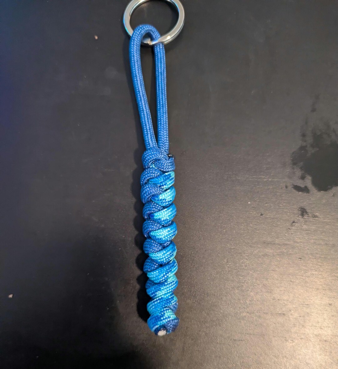 550 Double Color Paracord Snake Knot Keychain - Etsy