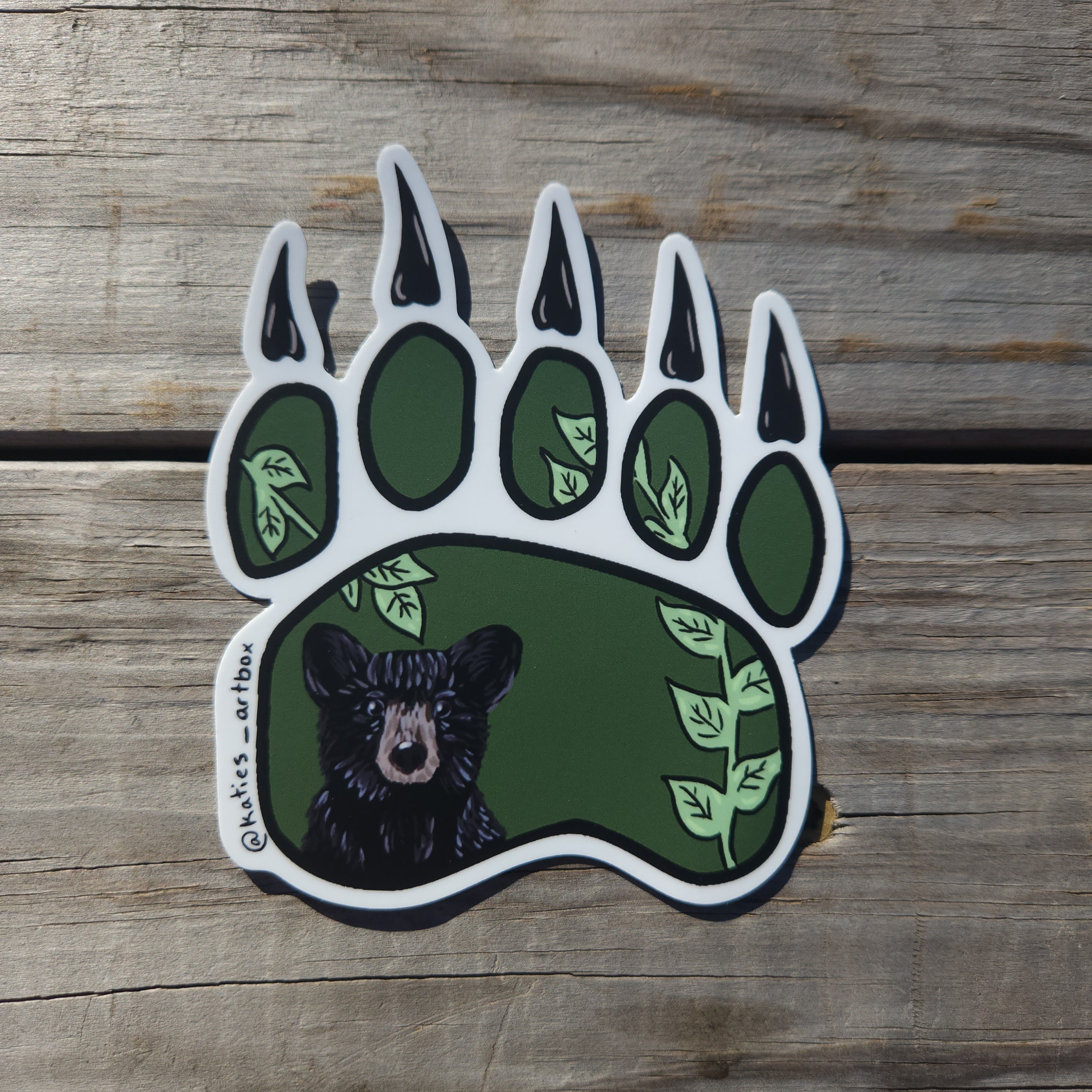 Bear Paw Sticker - Etsy