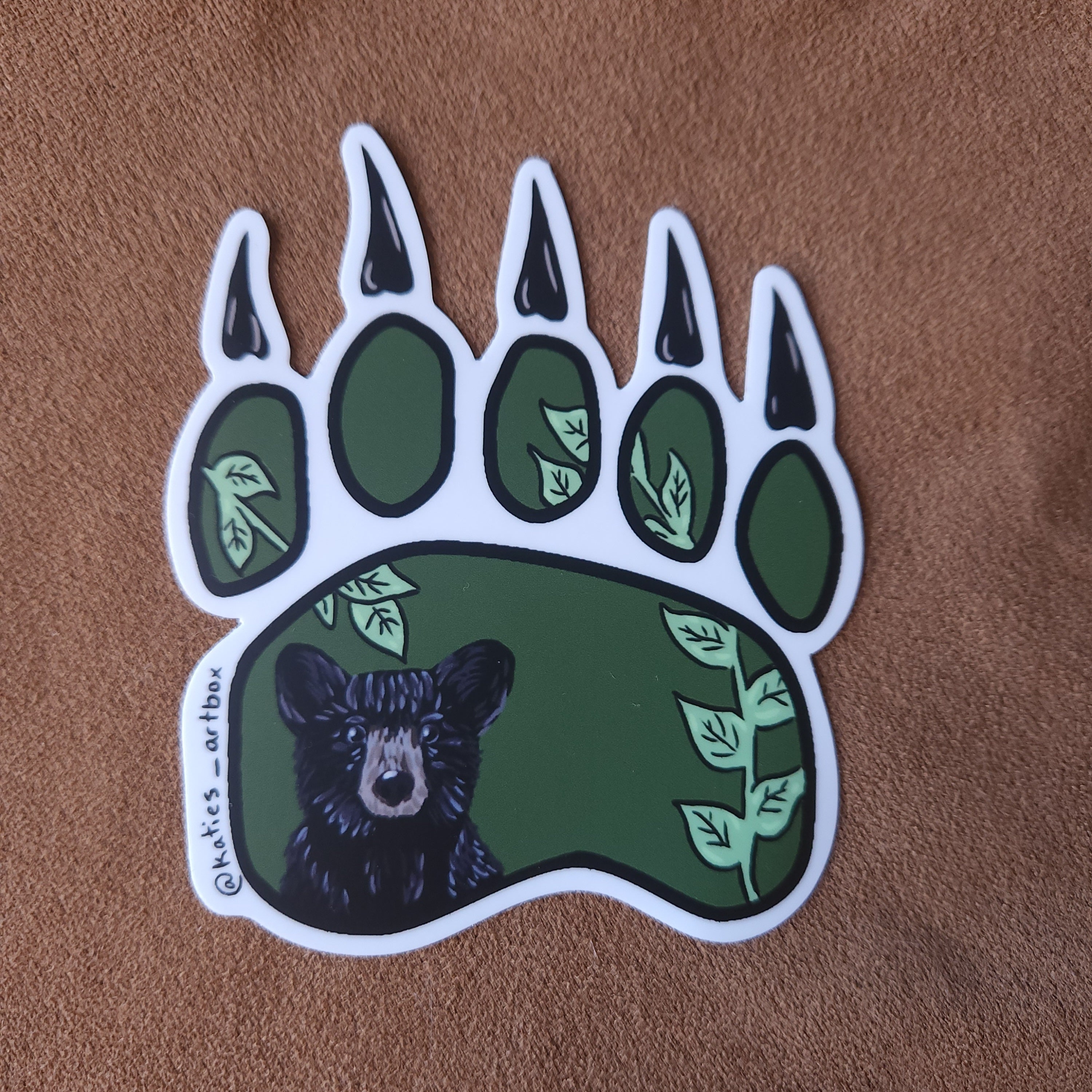Bear Paw Sticker - Etsy