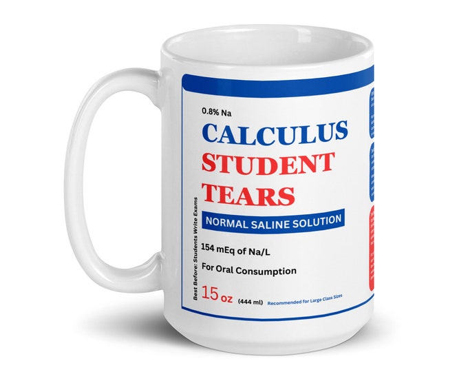Calculus Student Tears Mug travel Mug Gifts for Mathematician - Etsy