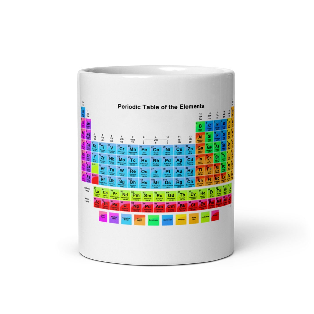 Periodic Table of the Elements Mug - Etsy
