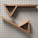 Mahogany Triangular Floating Shelves - Etsy