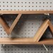 Mahogany Triangular Floating Shelves - Etsy
