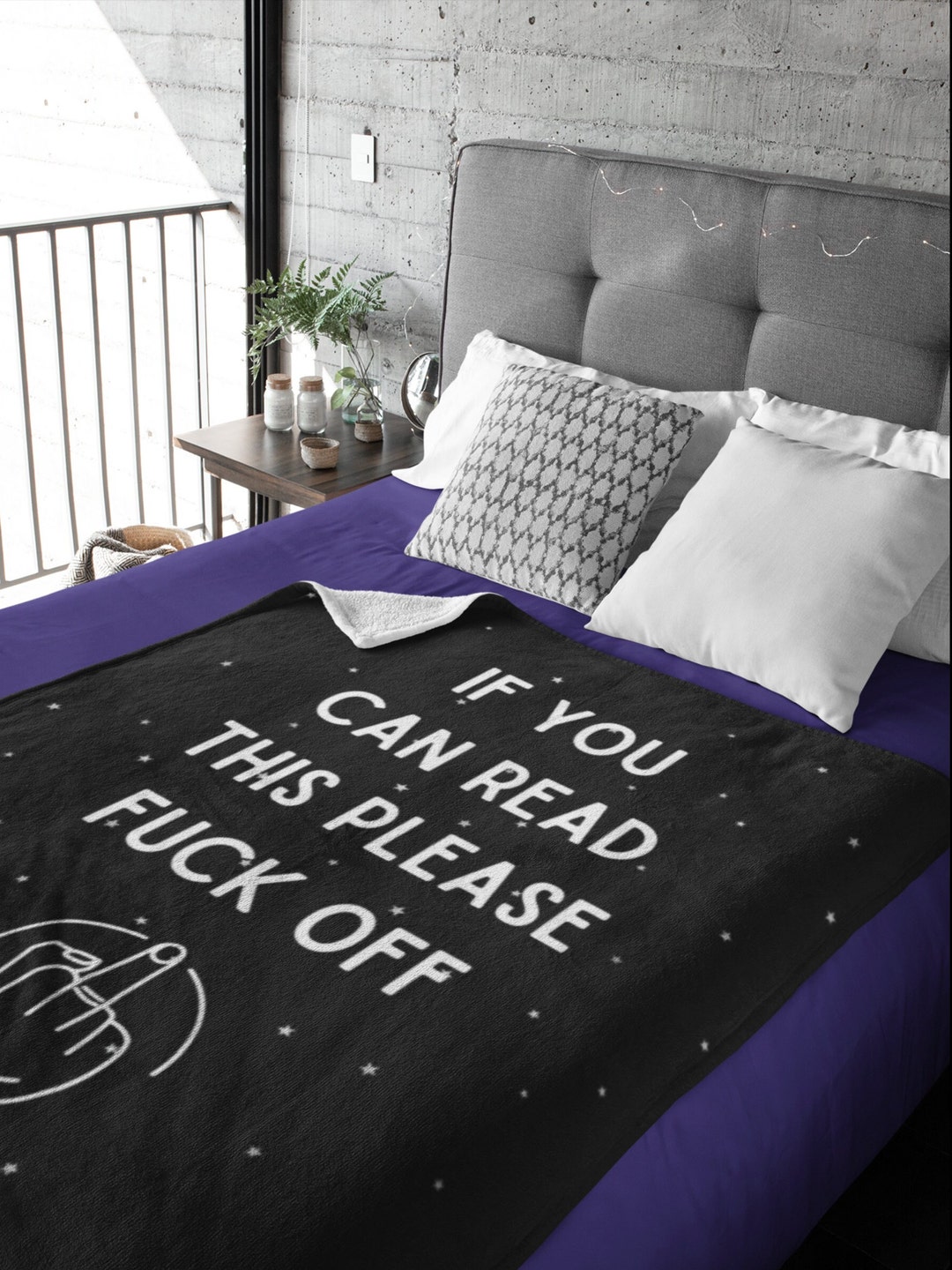 Adult Blanket, Funny Blanket, If You Can Read This Fuck off Blanket ...