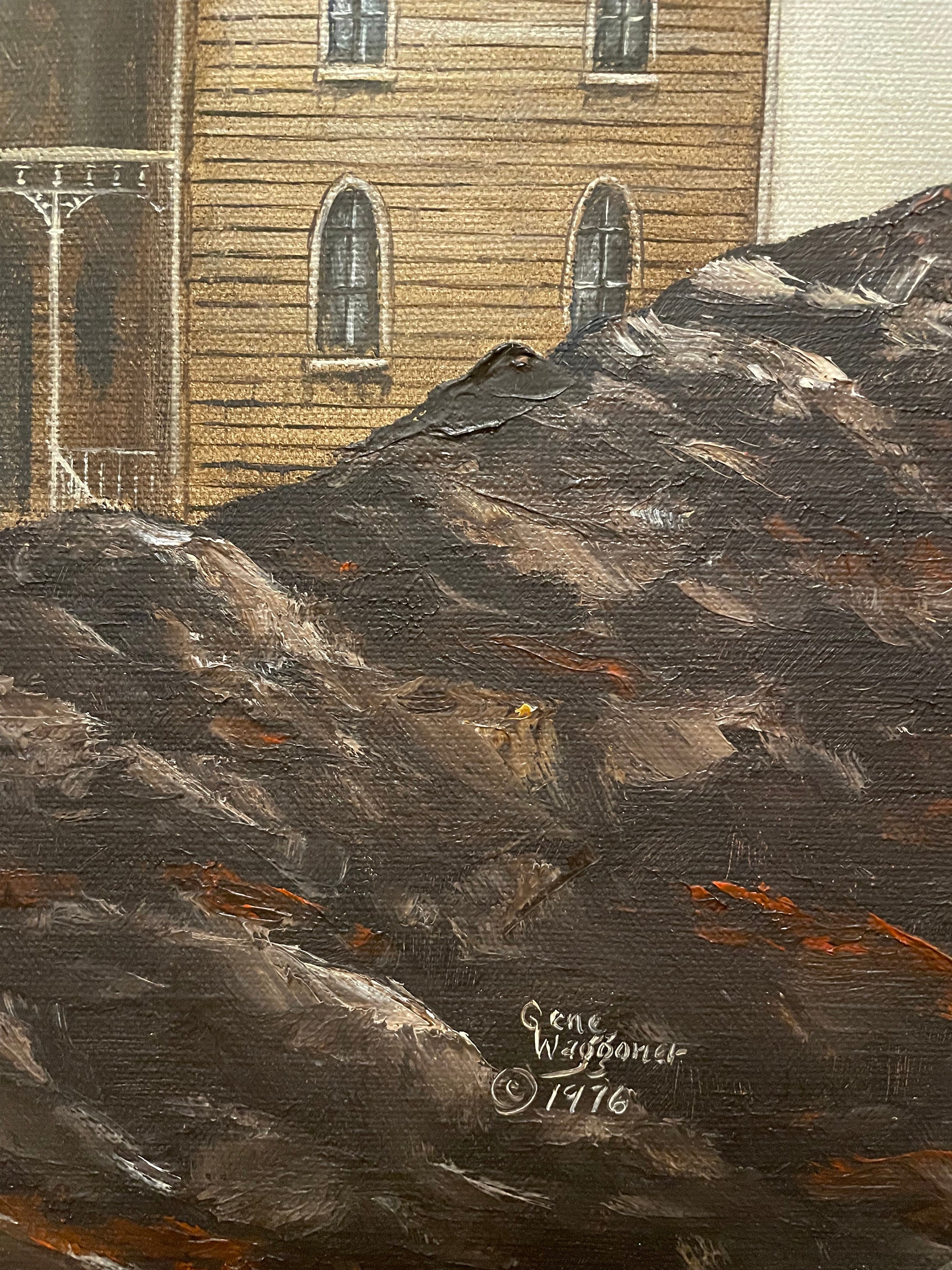 Moody Vintage Gene Waggoner Framed Original Painting 1976 - Etsy