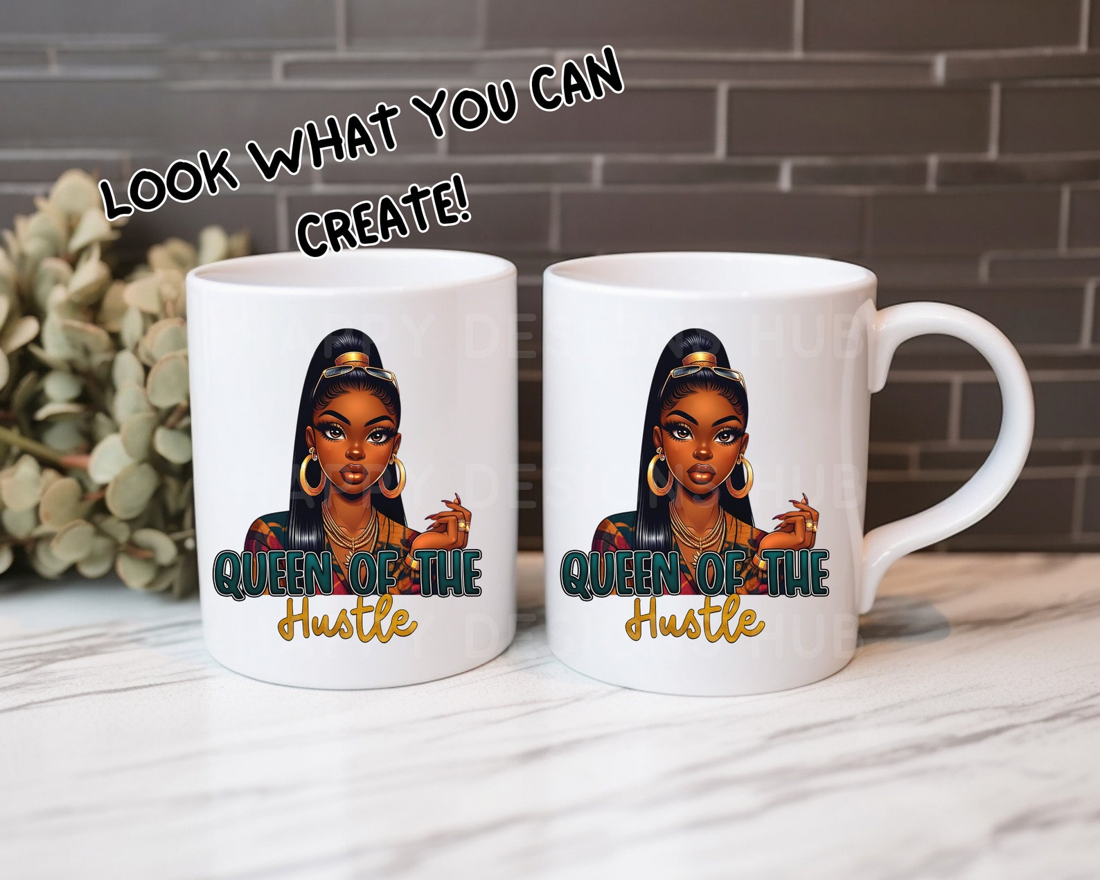 Queen of the Hustle PNG Digital Design Black Women Hustle PNG, Hustle ...