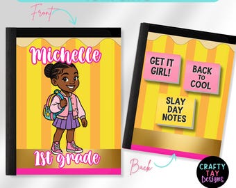 Editable Composition Notebook Cover Template | Princess Girl | Back to ...