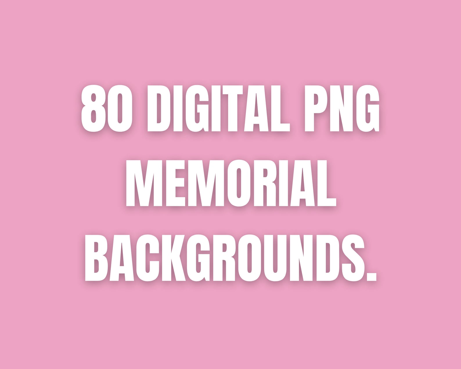 Pink Memorial Background Mega Bundle: 80 Memorial Backgrounds, Heaven ...
