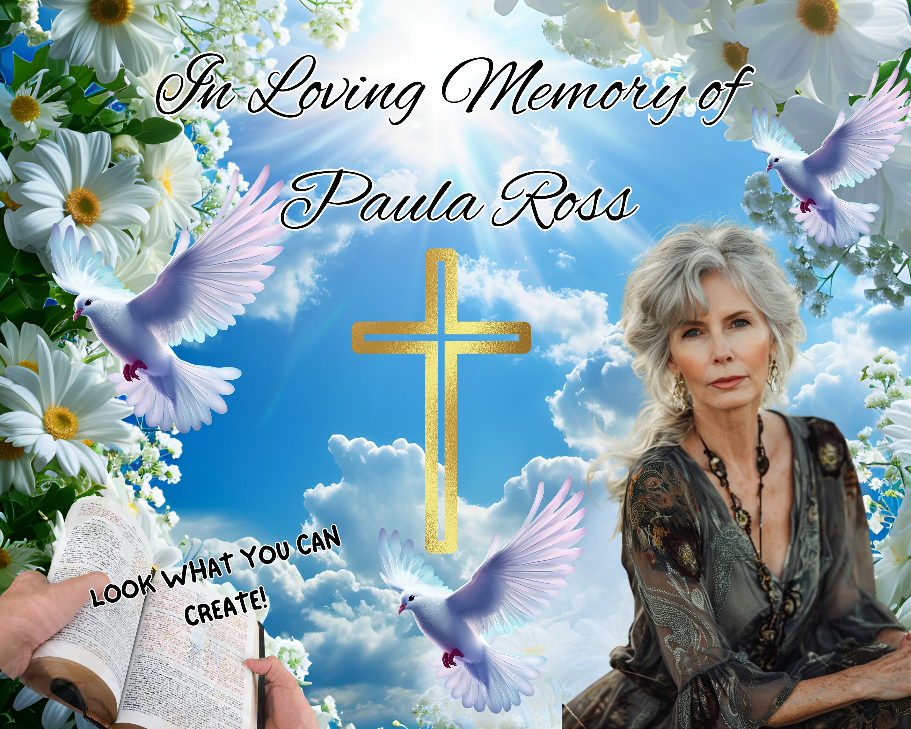 Memorial Background Mega Bundle: 135 Floral Memorial Backgrounds ...