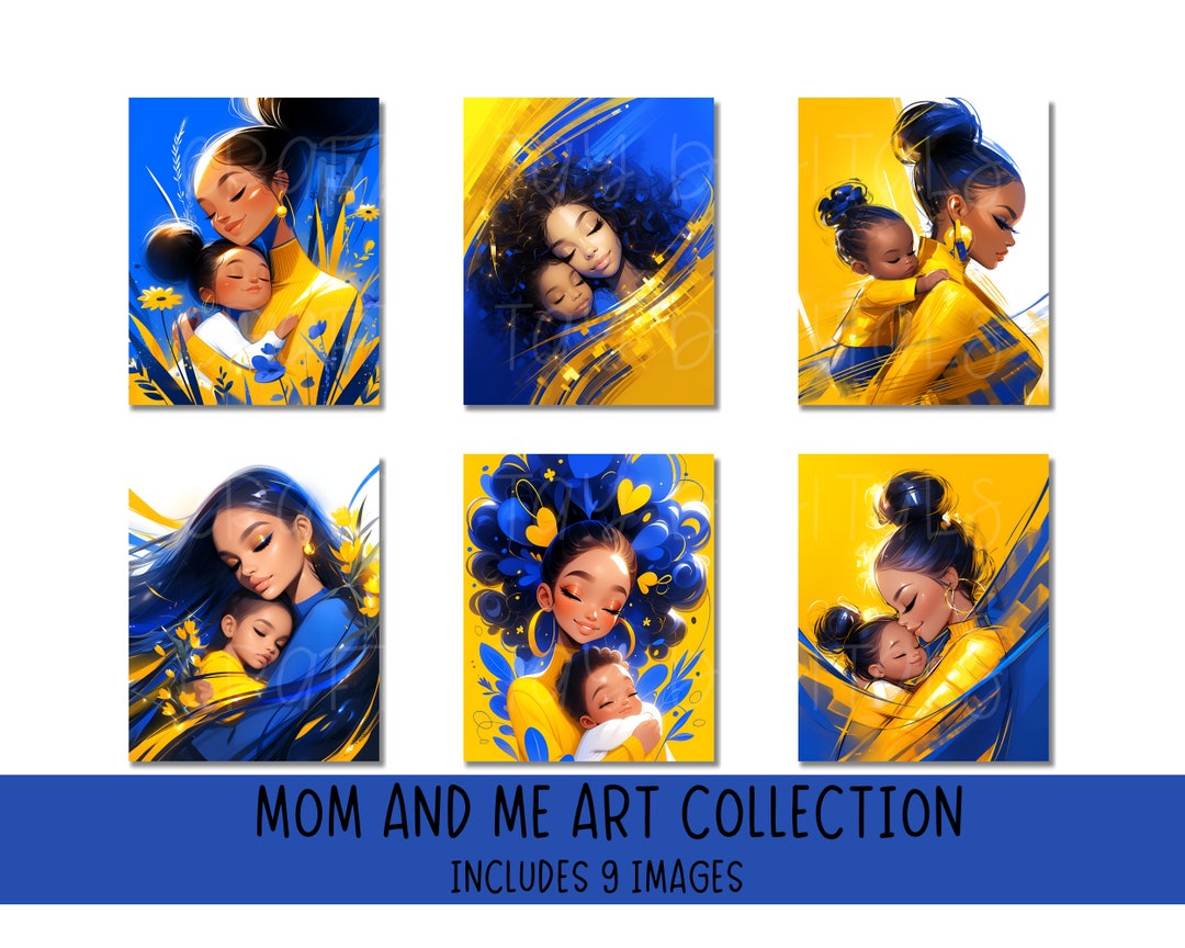 Mom and Me Art Bundle: Instant Download, Printable Art, Office Art ...