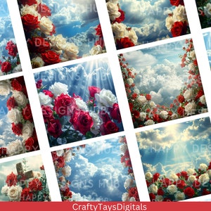 Red and White Memorial Background Bundle: 128 Memorial Backgrounds, in ...