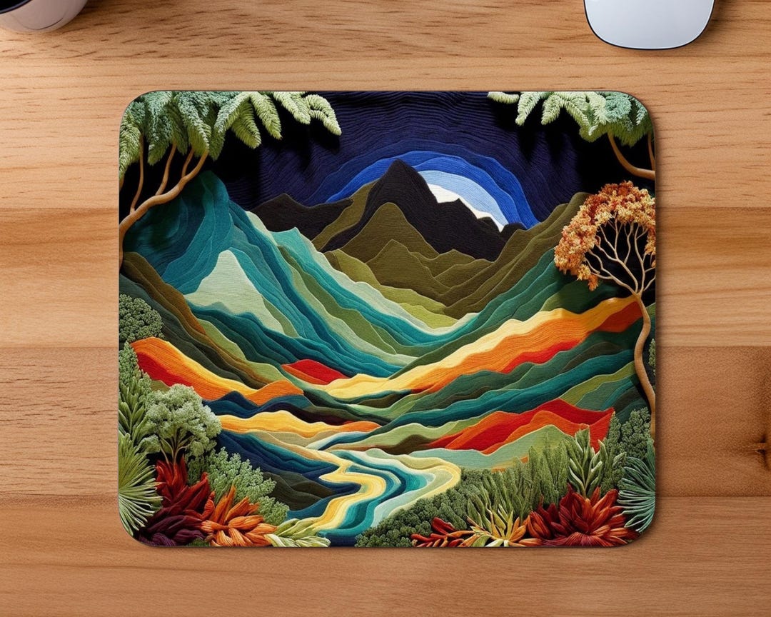 Beautiful Landscape Mouse Pad 9.5" X 8" Non Slip Rubber Bottom ...